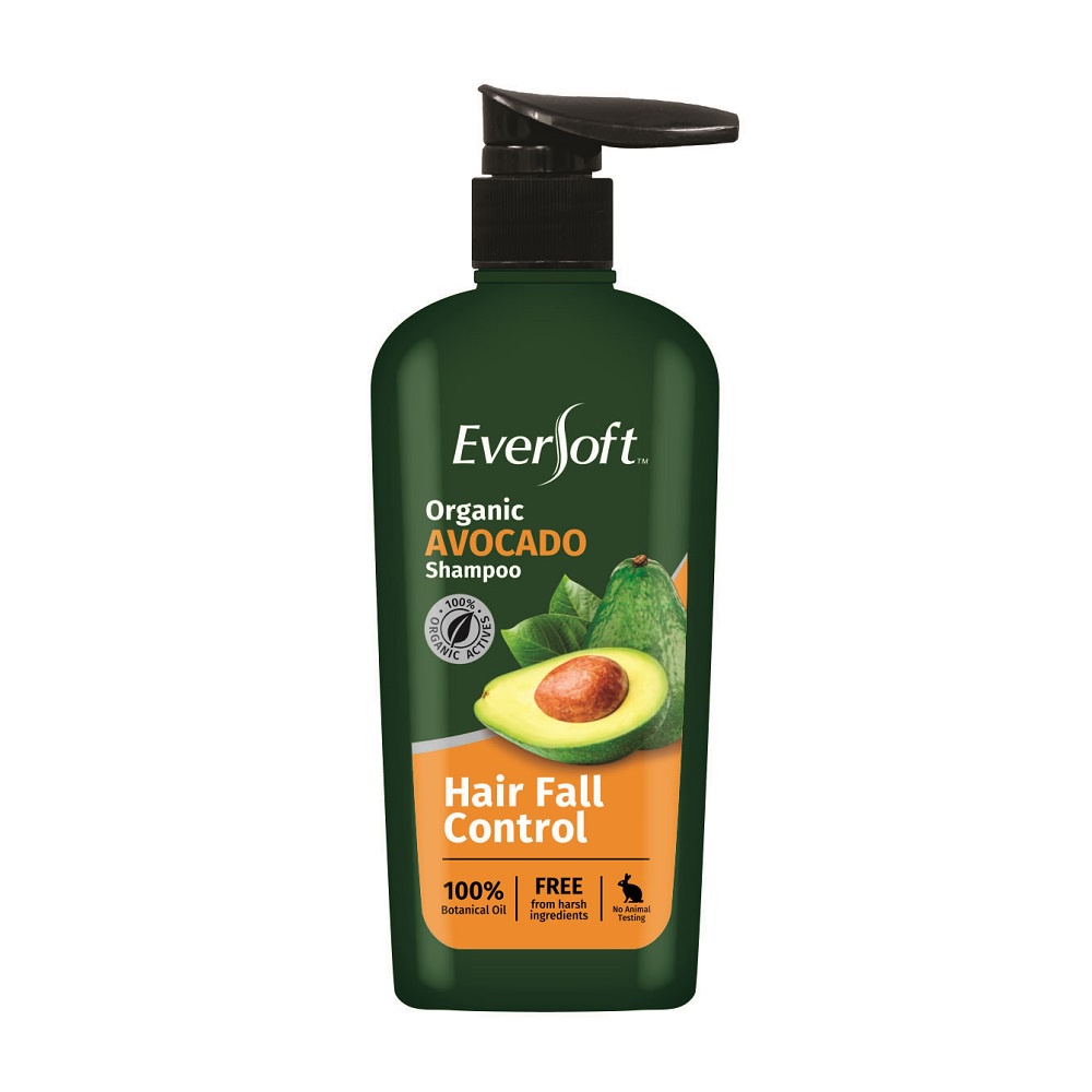 EVERSOFT Organic Olive Oil/Avocado/Aloe Vera/Icy Matcha Shampoo 480ml ...