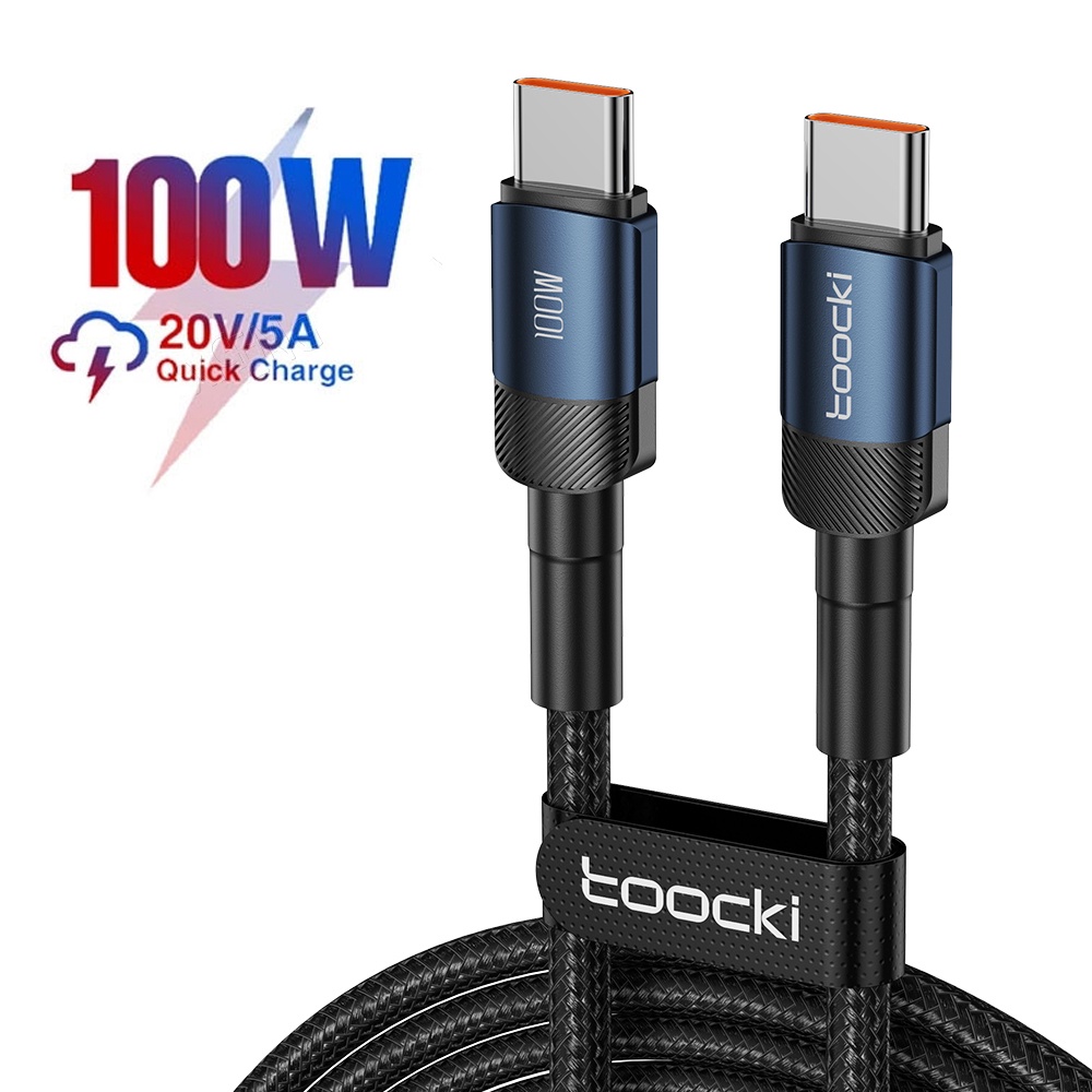 PD 100W Type C To Type C Cable Fast Charging Charger Cable USB Type C ...