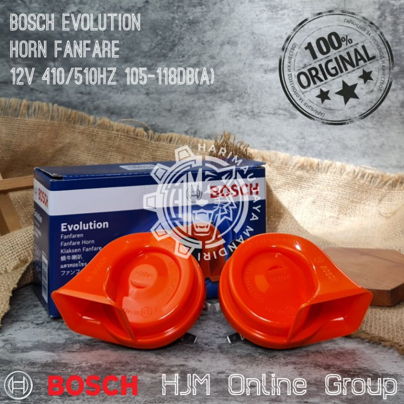 BOSCH EVOLUTION FANFARE HORN 12V ORIGINAL Snail HORN | Shopee Singapore