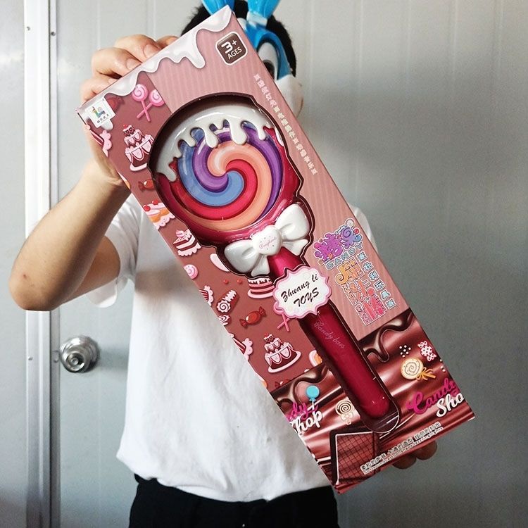 Girl Boxed Gift Lollipop Magic Wand Candy Flashing Music Light Magic ...