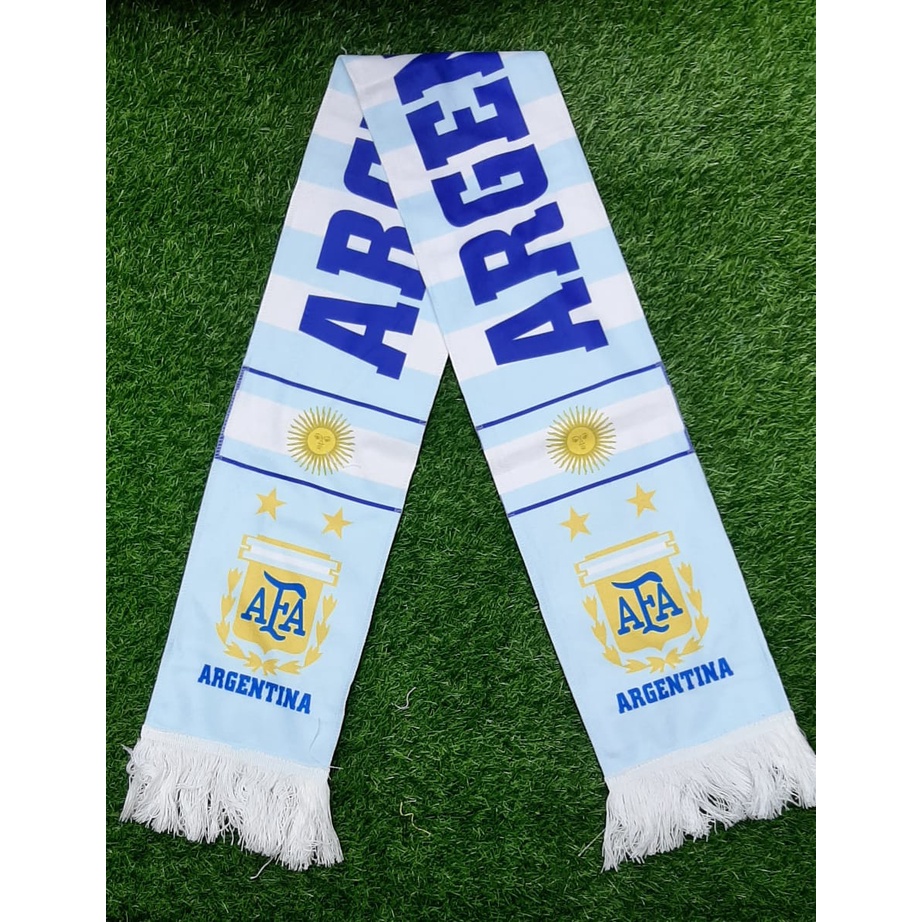 Argentina COUNTRY SCARF IMPORTED WORLD CUP 2022 QATAR | Shopee Singapore