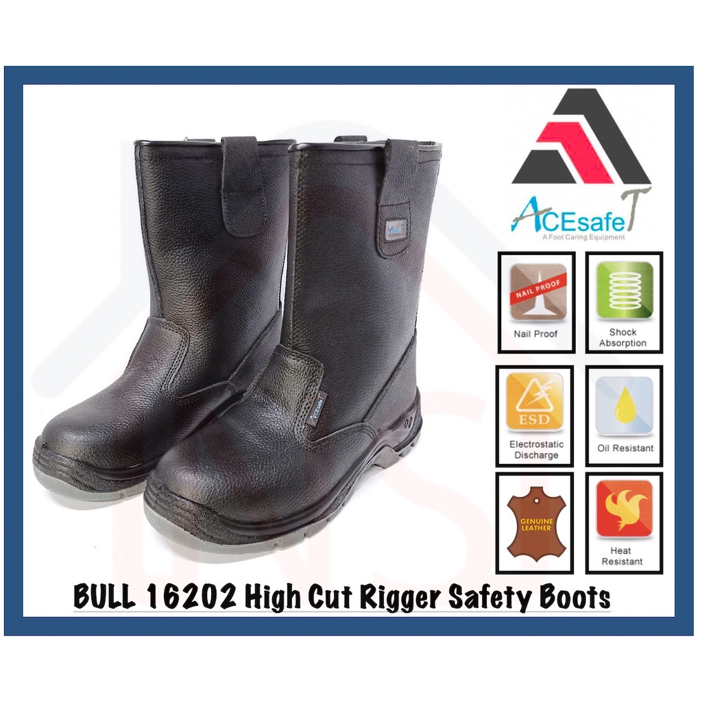 AceSafeT BULL (16202) Rigger's Choice High Cut Model Safety Boots ...