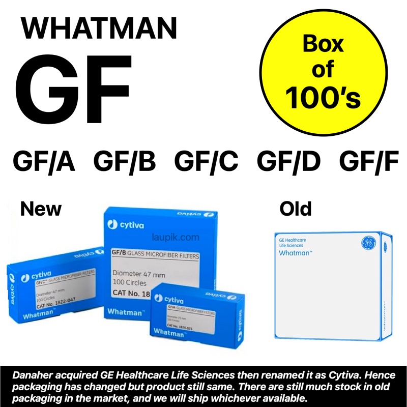 Whatman Glass Micro Fiber Filters GF/A, GF/B, GF/C, GF/D, GF/F | Shopee ...