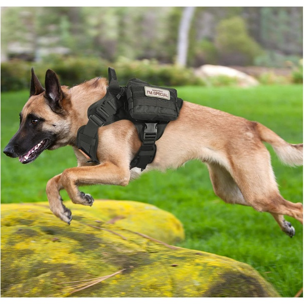 "Local stock" Dog Harness for Large Dogs Military Dog Harness with Handle No-Pull Service Dog ...