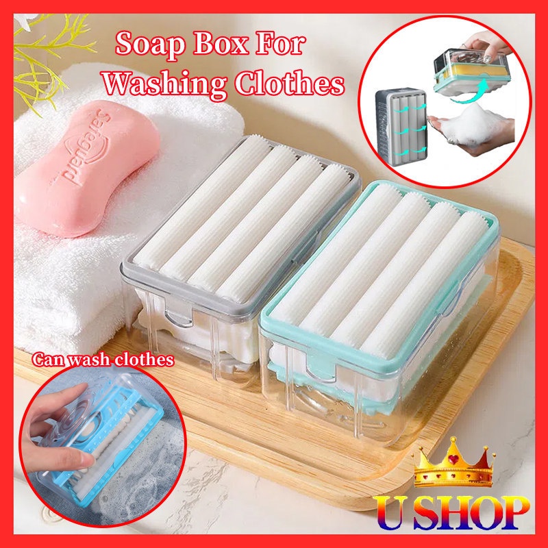 Multifunction Soap Blister Box With Roller Hand Free Scrub Bubbler ...