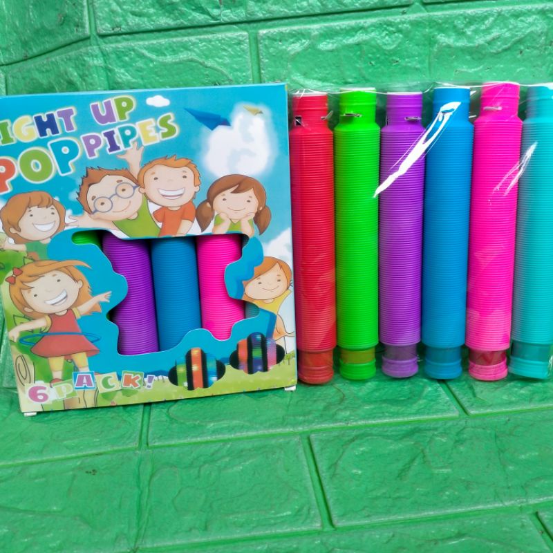 Viral Pop Light Up Pop Pipes Ligh Fidget Tubes Sensory Toys | Shopee ...