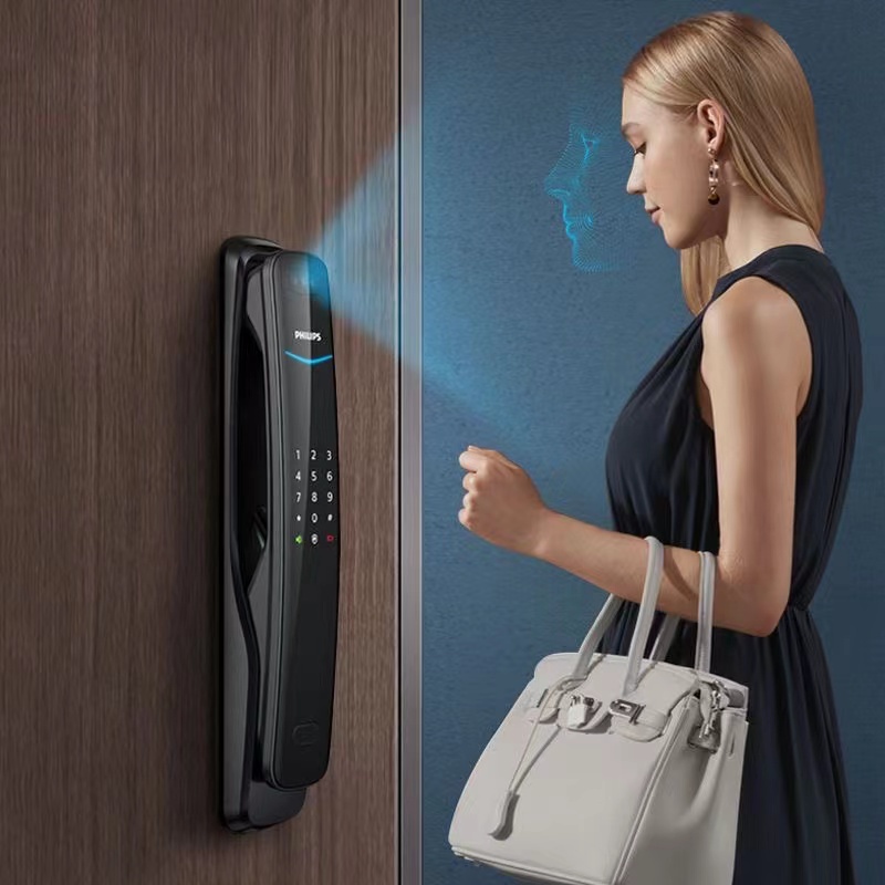 Home smart lock Philips DDL702 digital lock 3D facial recognition lock ...