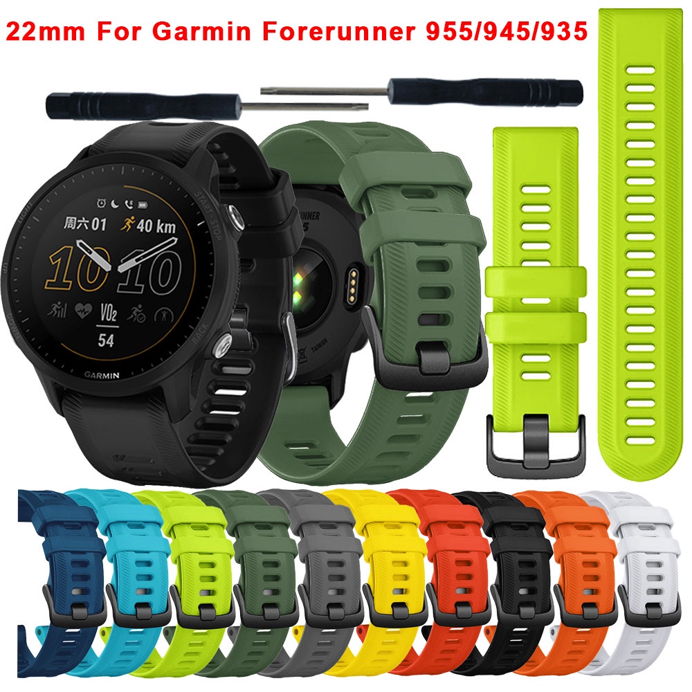 Watchbands For Garmin Forerunner 955 22mm Watch Silicone Bracelet ...