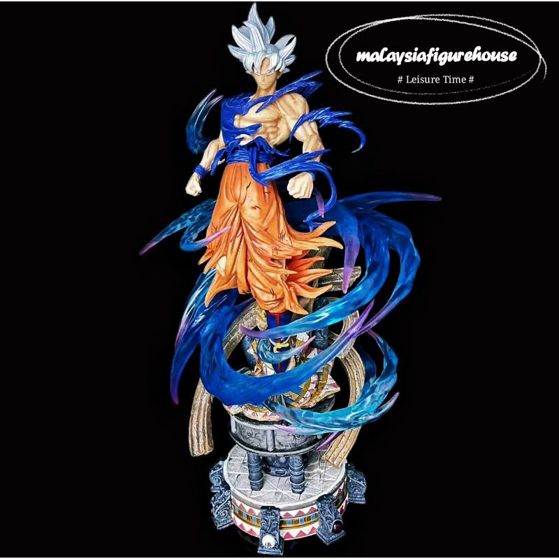50CM DRAGON BALL YQ SON GOKU ULTRA INSTINCT COPY RESIN FIGURE STATUE ...