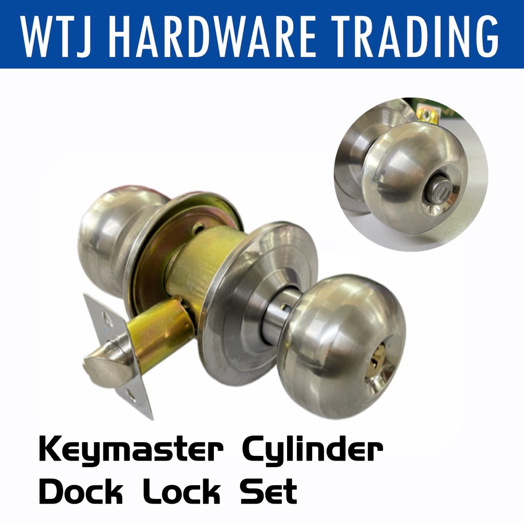 Keymaster Cylinder Door Lock Set/ Door Lock/ Tombol Pintu/ Kunci ...