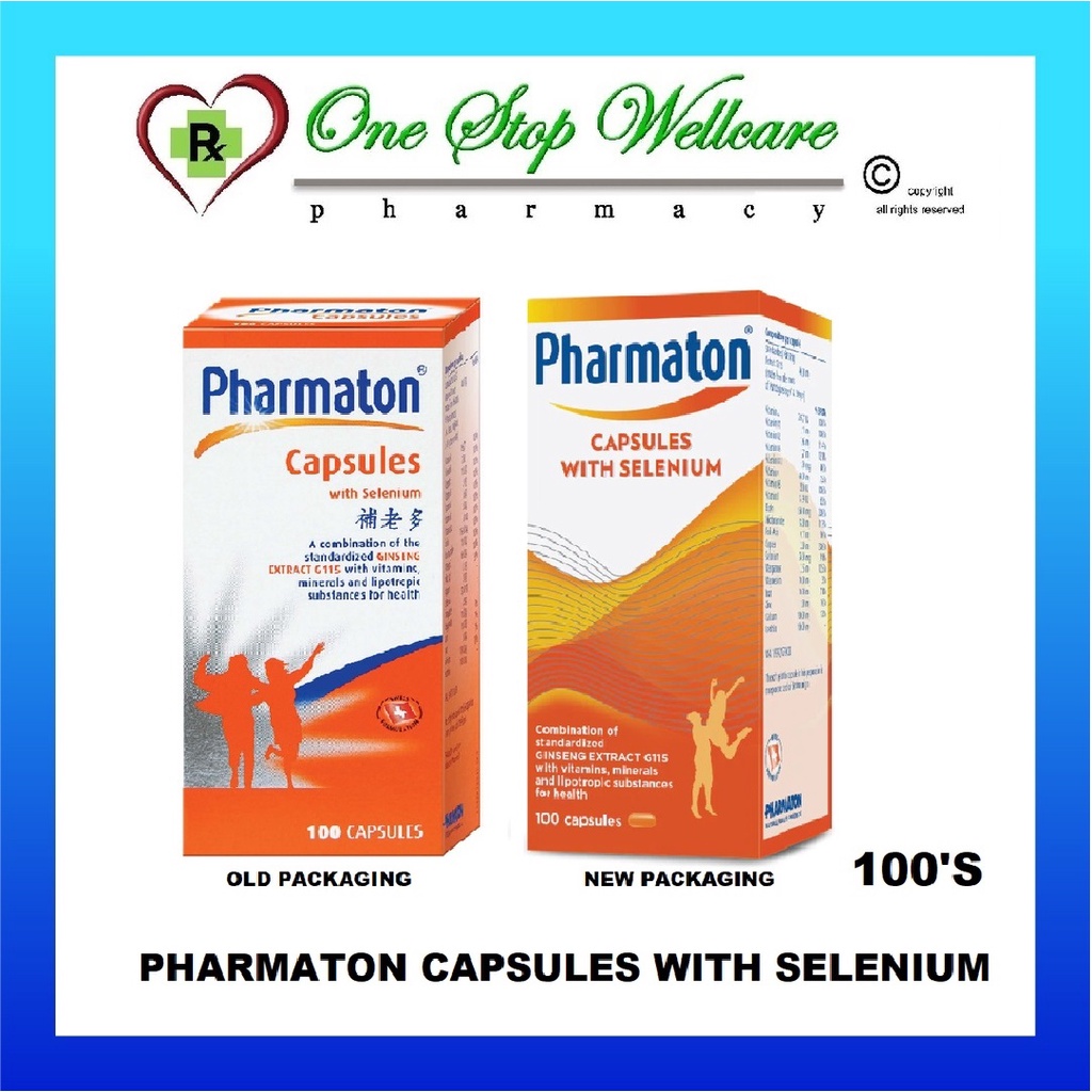 PHARMATON CAPSULES 100'S+30'S / 100'S / 30'S / 30'S REPACKING | Shopee ...