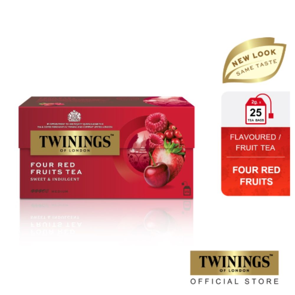 Twinings Four Red Fruits 25s x 2g | Shopee Singapore