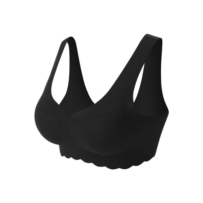Fallsweet M 6xl Plus Size Seamless Bra Wireless Latex Push Up Anti