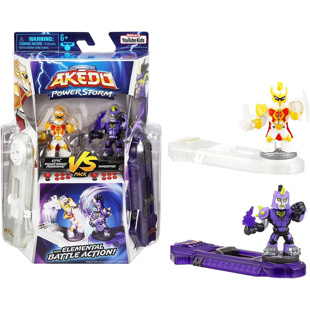 MOOSE TOYS Legends of Akedo Powerstorm Versus Pack 2 Mini - Bright ...