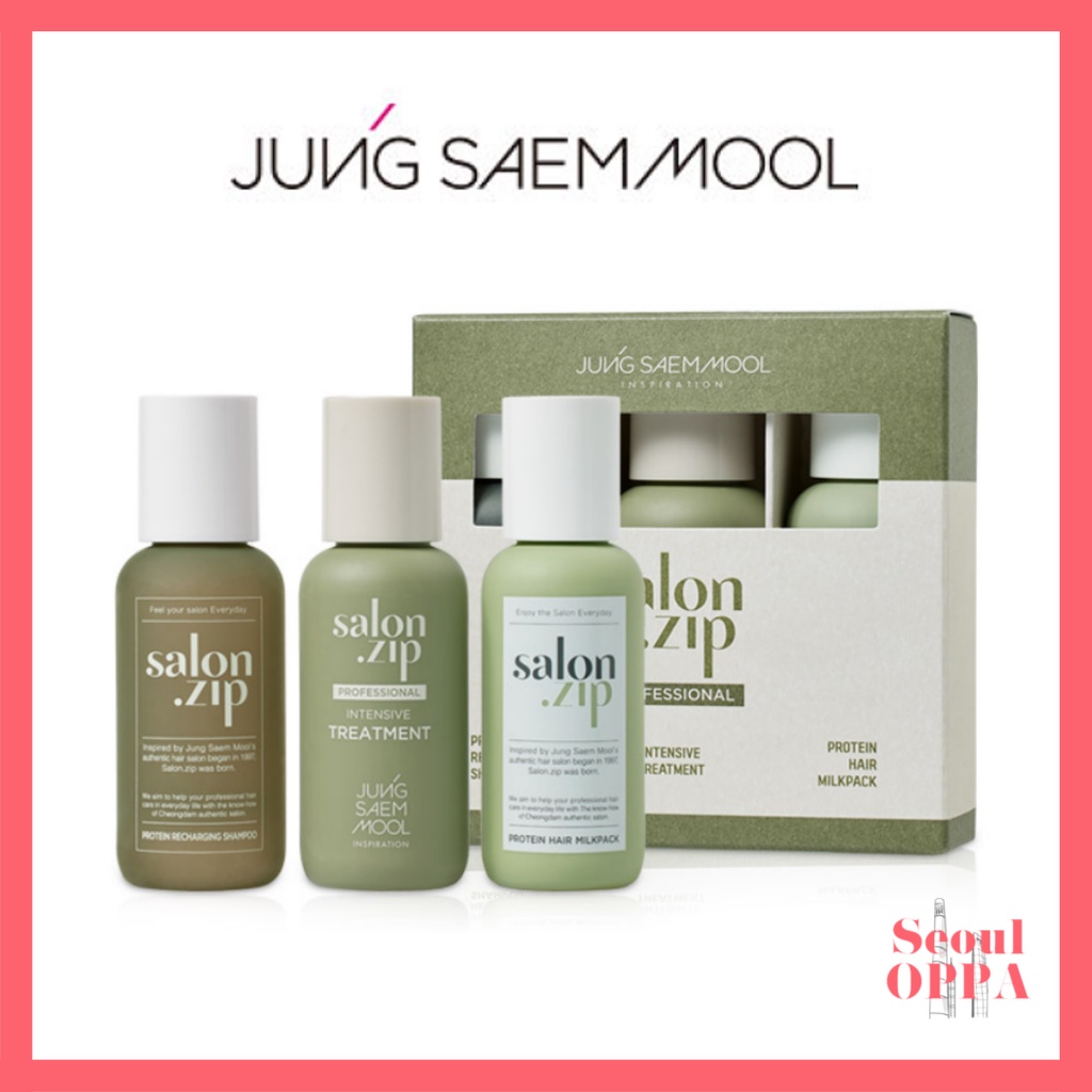 [Jungsaemmool] Salon.zip Home Clinic Mini Trial Kit Shampoo Hair Pack ...