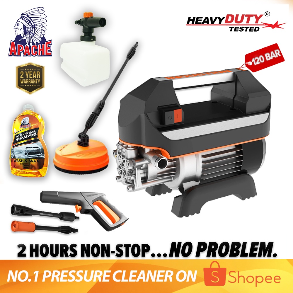APACHE TurboSpray HI4412 120 BAR High Pressure Cleaner Brushless ...
