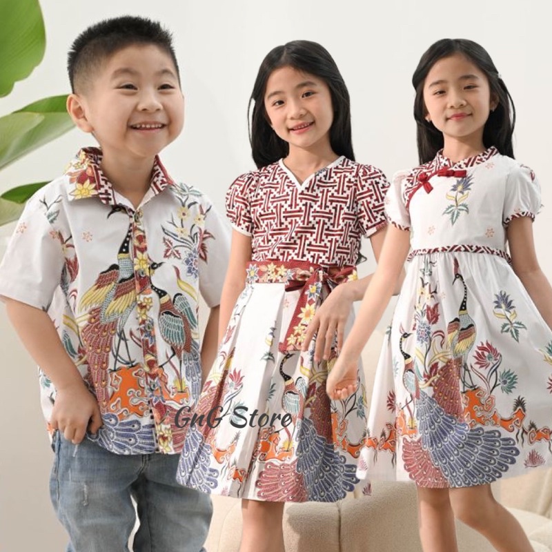 KEMEJA Bbc Children's Batik Dress/Shirt/Batik Uniform/School Batik ...