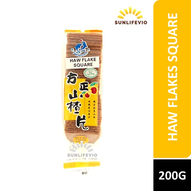 Twinfish Haw Flakes Square 200G I Masam Manis Kuih Lapis I (Earloop ...