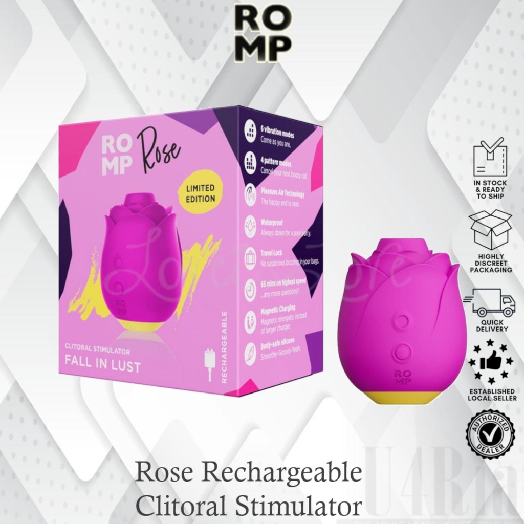 ROMP Rose Rechargeable Clitoral Stimulator (Limited Edition- Fall In ...