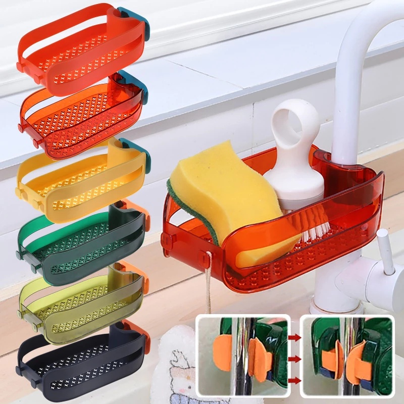 Dishcloth Drain Basket Drain Hanger for Bathroom Rag Soap Sink Soap ...