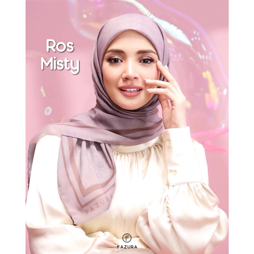 Tudung Fazura "CHERITERA WARNA PINK LABEL" Collection - ROS MISTY | Shopee Singapore