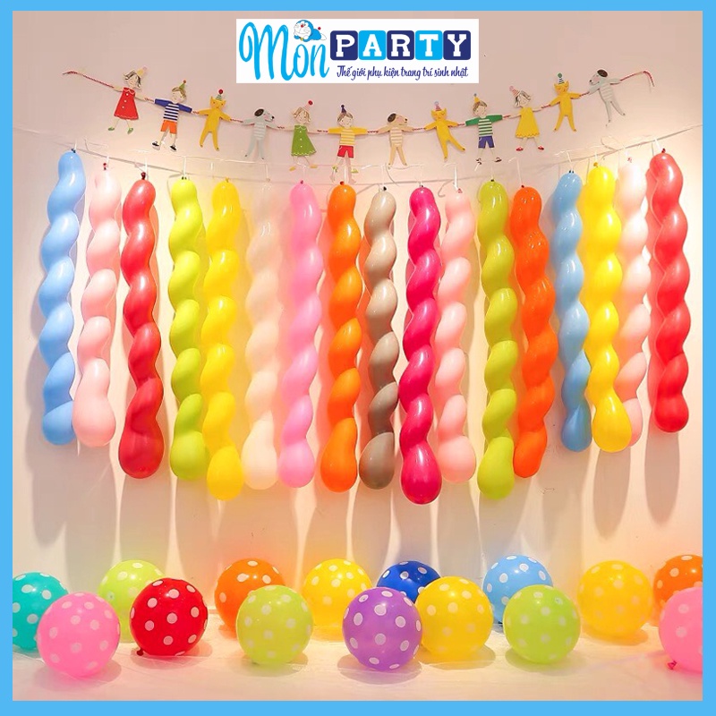 Set of 10 long twisted balloons, long worm balloons for birthday ...