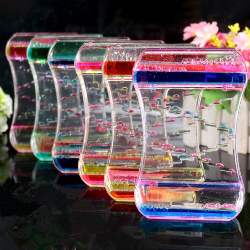 Dynamic Liquid Hour-glass Decompression Toy Stress Relief HourGlass ...