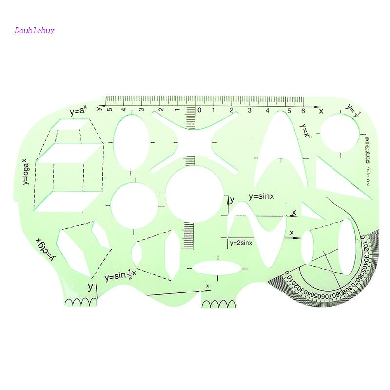 Doublebuy School Office Students Math Circle Measuring Drawing Template ...