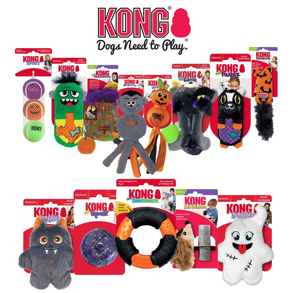 KONG Halloween Toys - Cat Toy/ Dog Chewing toy/ Soft toy/ Squeaker toys ...