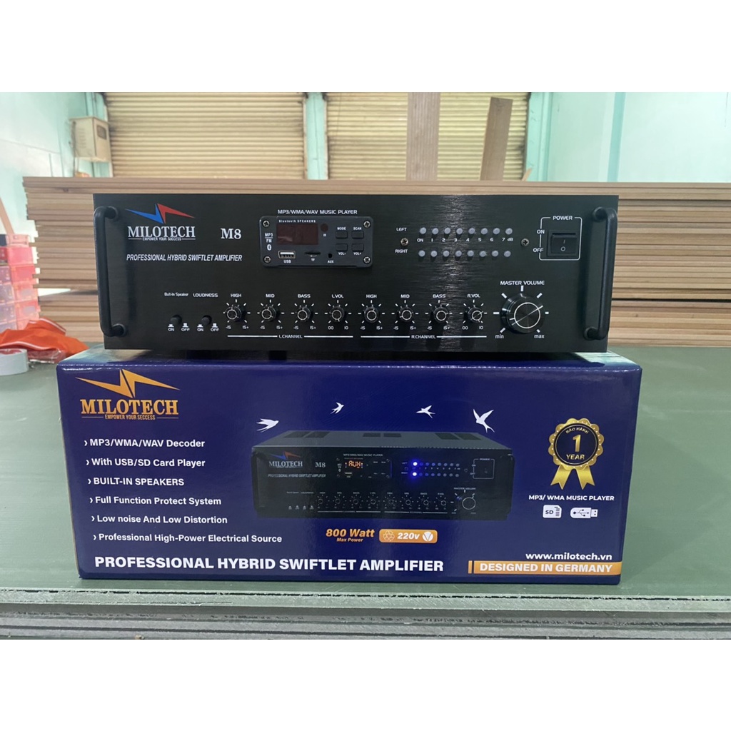 M8 bird's nest amplifier - Load 550 lullaby speakers - MILOTECH ...