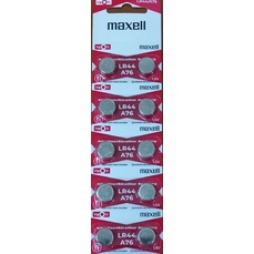 LR44 GENUINE Maxell (JAPAN) Coin Cell Lithium Battery 3V equivalent ...