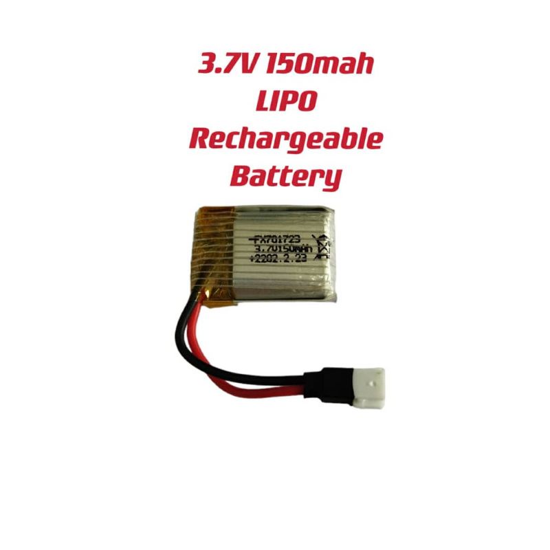 Lipo Battery 3.7v 150mah Bateri Drone Bateri Jet Rc Rechargeable ...