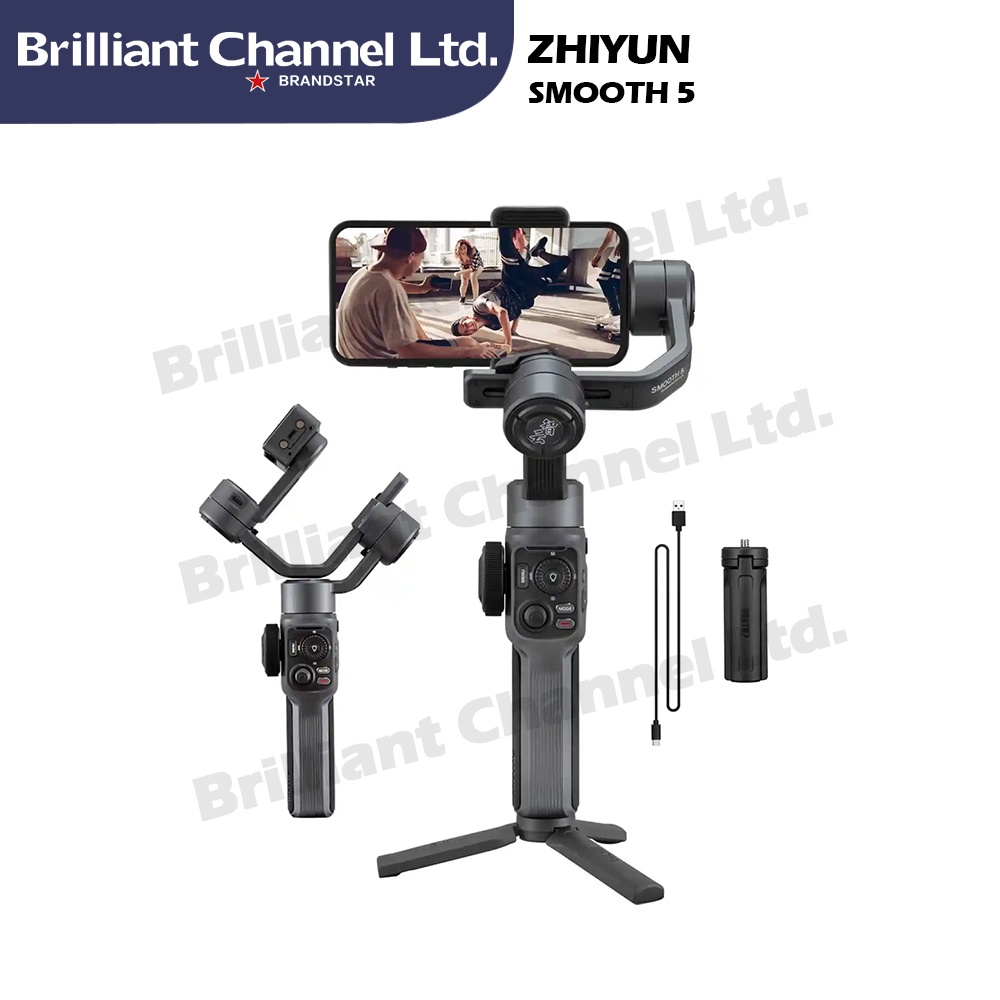 Zhiyun Smooth 5 / Combo Gimbal Stabilizer, 3-Axis Handheld Smartphone ...