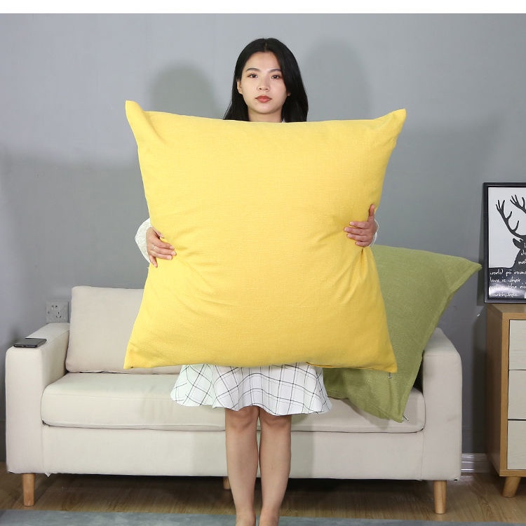65*65 Colorful Pillow Case Solid Color Throw Pillow Case 55*55 60*60 ...