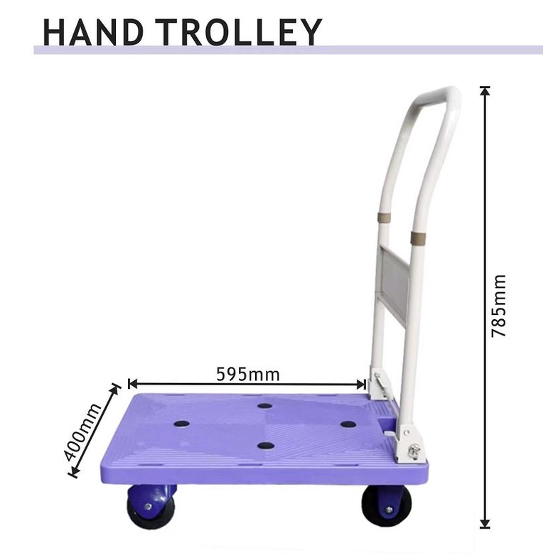 {JAPAN wheel } Hand Trolley Loading 150kg With Silent Wheels For ...