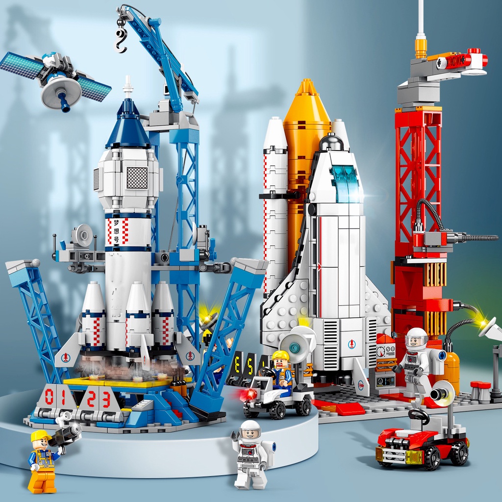 978PCS Space Shuttle Rocket Model Building Blocks Children Diy Bricks ...