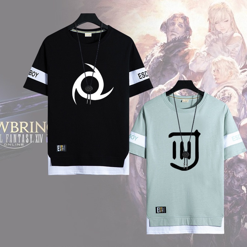 Summer Retro Final Fantasy XIV Game Badge Design Print Korea Oversized ...