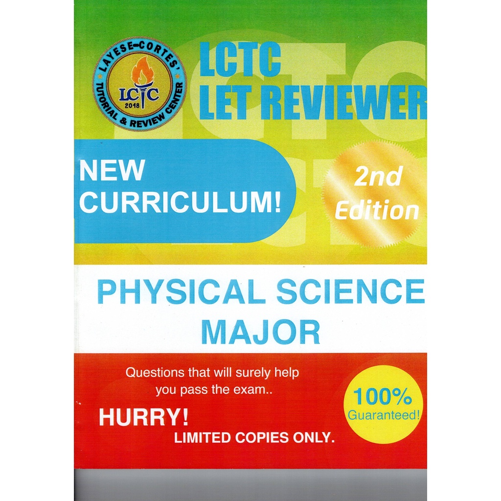 Physical Science Major 2025 LET Reviewer NEW CURRICULUM | Shopee Singapore