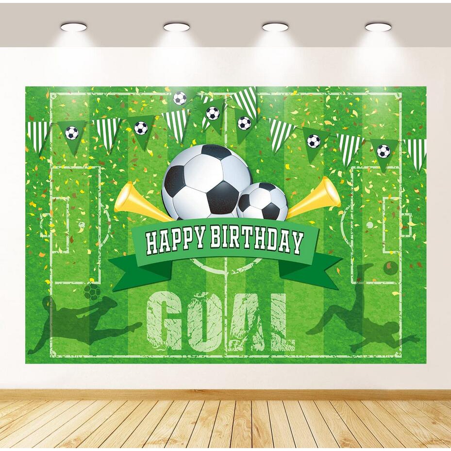 Soccer Party Decorations, Football Field Photo Backdrop Soccer Theme ...