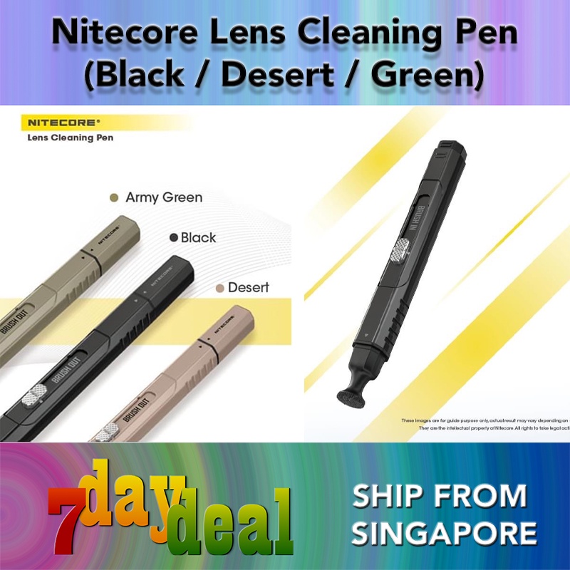 Nitecore NC-CK020 Lens Cleaning Pen (Black / Desert / Green) | Shopee ...