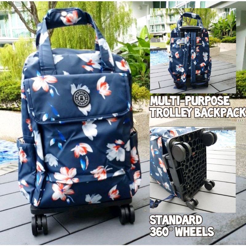 Essential 360° 4-Wheel Trolley Backpack (SG Seller) | Shopee Singapore