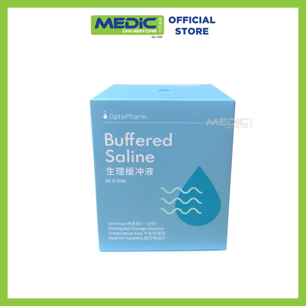 [Bundle of 4] Opto Pharm Saline Solution (uni-dose) 30s - By Medic Drugstore | Shopee Singapore