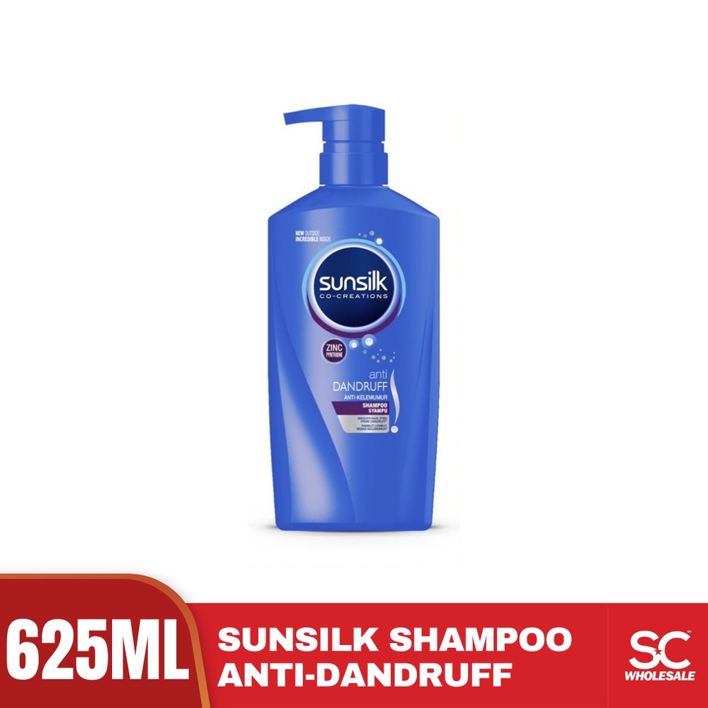 SUNSILK Anti Dandruff Hair Shampoo 625ml (Blue) | Shopee Singapore