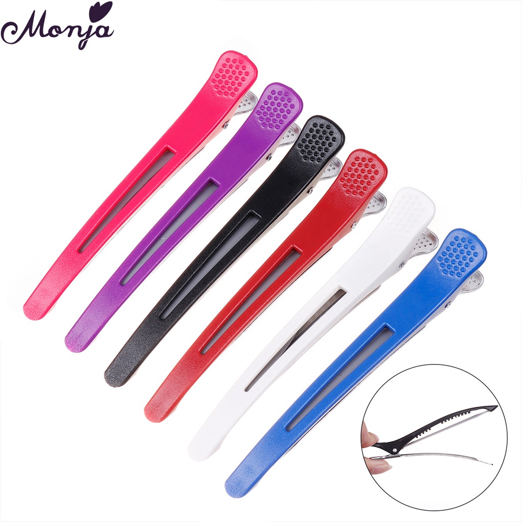 Monja 6pcs Hair Clips Holding Styling Dyeing Curl Hairs Section Clipper ...