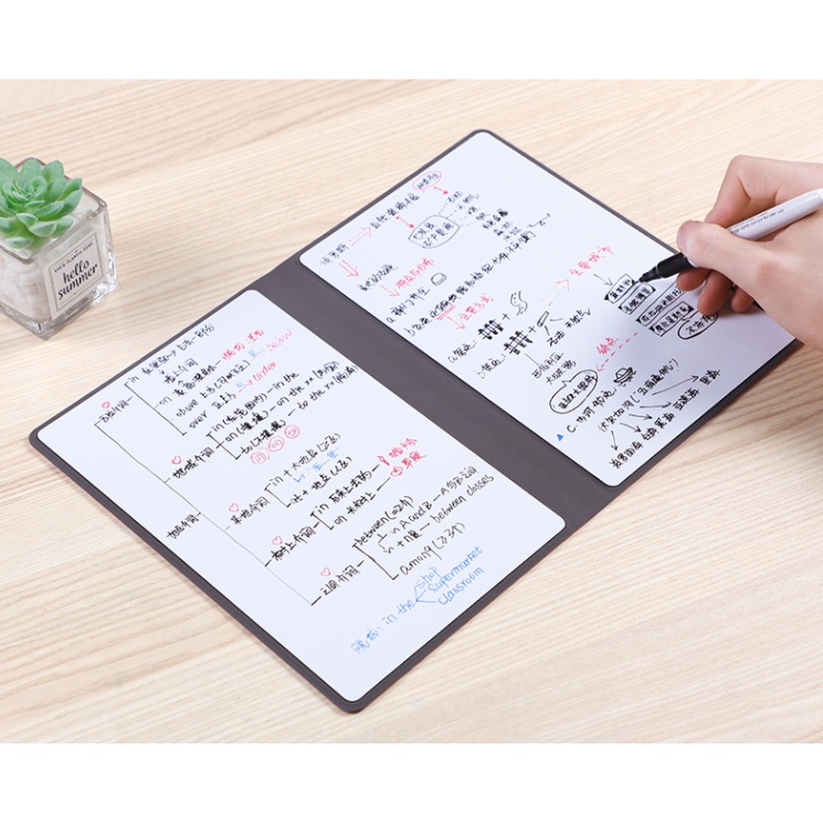 Portable White Board Small Whiteboard Desktop Notebook Dry Erase Board ...
