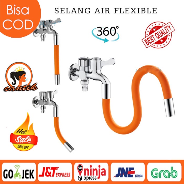 Hc FLEXIBLE Water Faucet Connection 20CM 30CM 50CM UNIVERSAL 360 ...