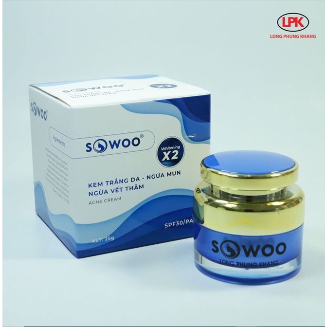 Sowoo cream for skin whitening, acne prevention, dark spots prevention ...