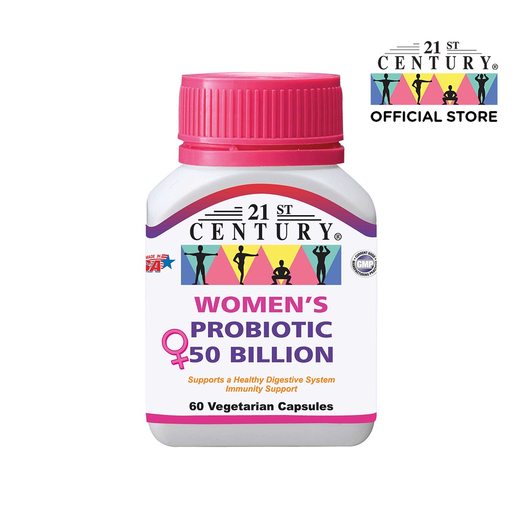 21st Century Women's Probiotic 50 billion 60 vegetarian capsules ...