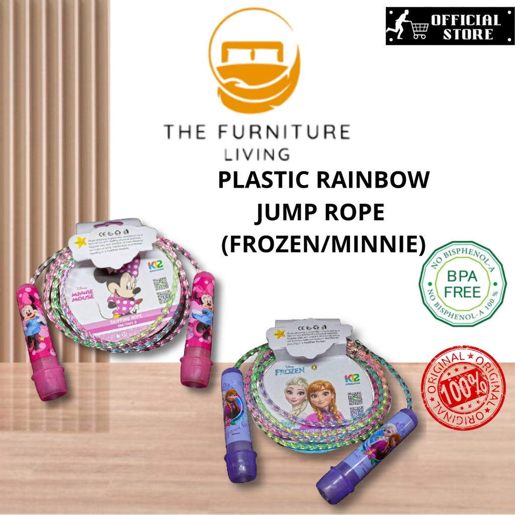 Disney Kids Jump Rope- Tali Lompat Disney- Rainbow Jump Rope | Shopee ...