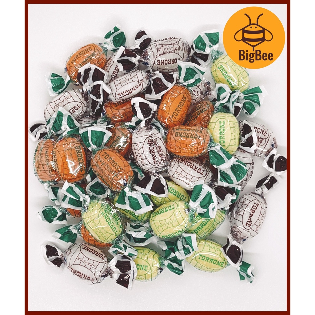 Torrone Assorted Flavour Candy - 200g / 500g (pkt) Barley Mint/Barley Lime/Top Orange/Choco Mint ...